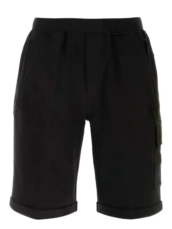 C.P. COMPANY Cargo-pocket Bermuda Shorts - Black
