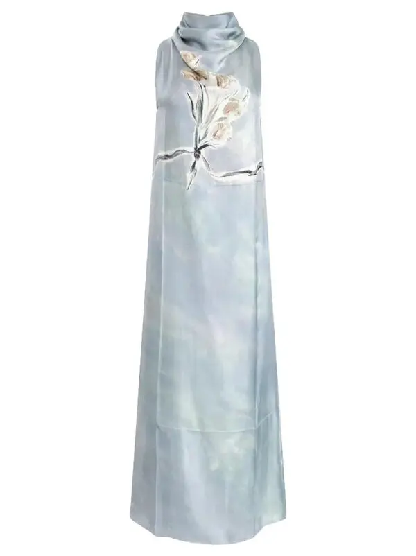 Altuzarra Noori Floral-print Maxi Dress - Blue