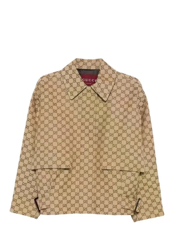 Gucci Logo-monogram Jacket - Neutrals