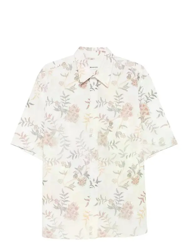 MARANT Floral-pattern Shirt - Neutrals