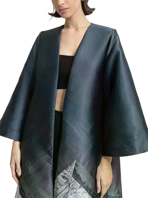 GEMY MAALOUF Geometric Cape - Blue