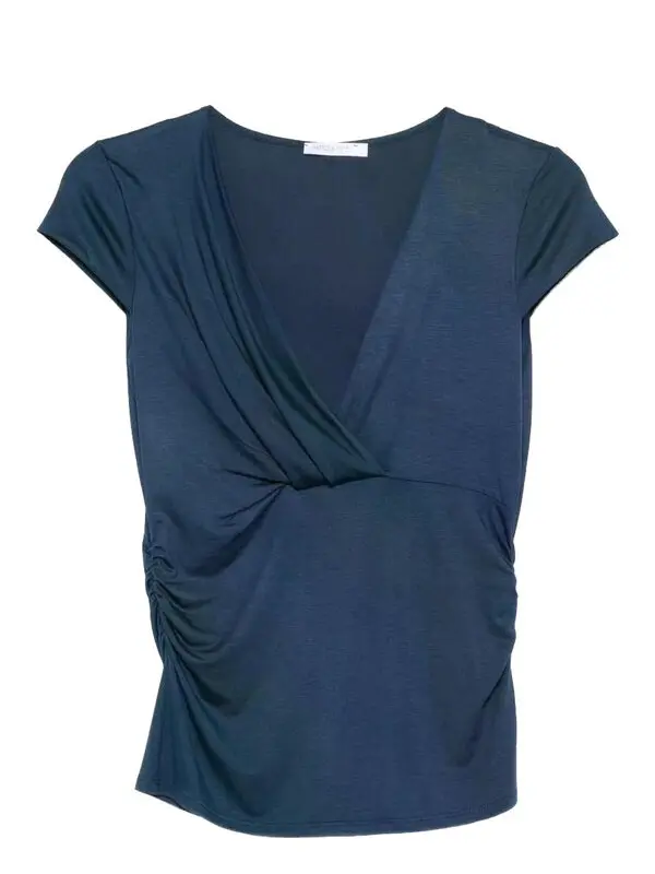 Patrizia Pepe V-neck T-shirt - Blue