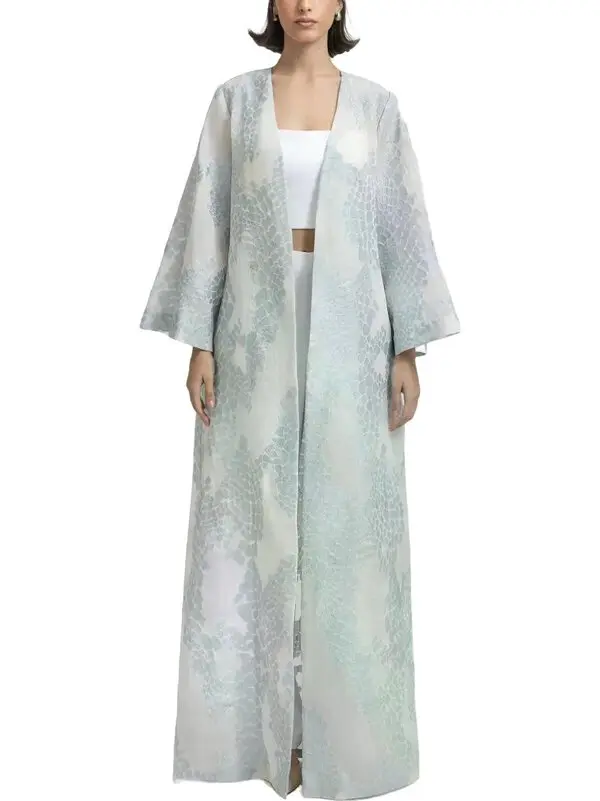 GEMY MAALOUF Open Loose-cut Kaftan - White