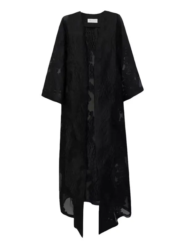 GEMY MAALOUF Open Loose-cut Kaftan - Black