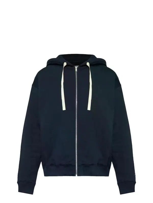 JIL SANDER Zip-up Hoodie - Blue