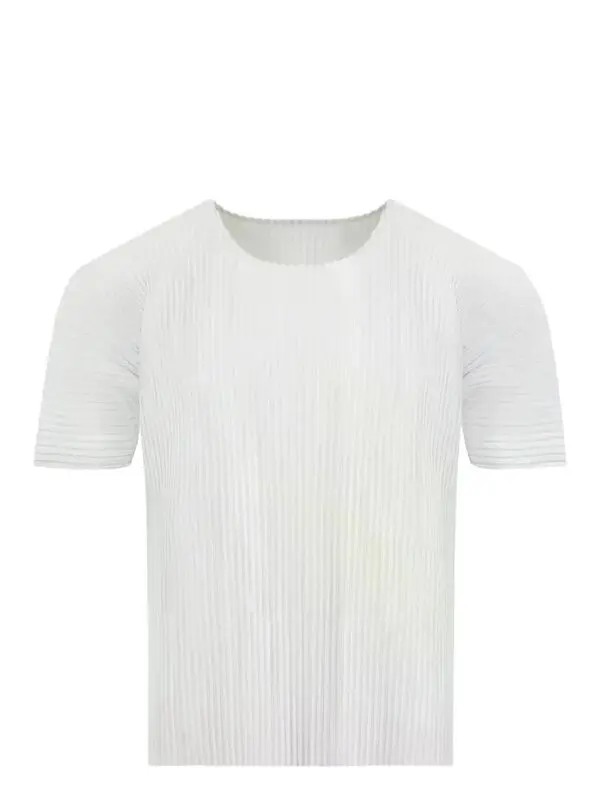 Issey Miyake Pleated Basic T-shirt - Grey