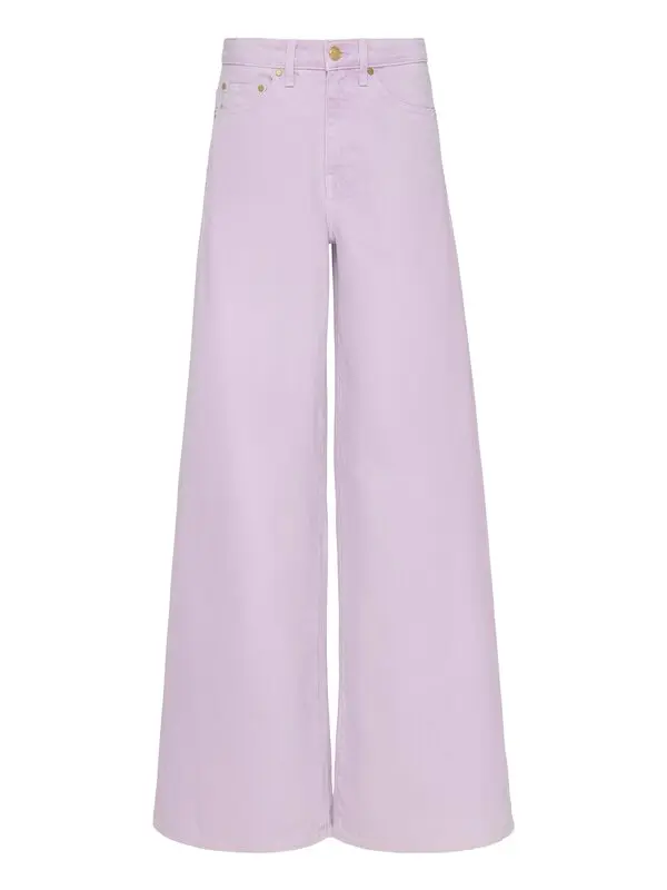 Ulla Johnson The Zephyr Mid-rise Wide-leg Jean - Wisteria