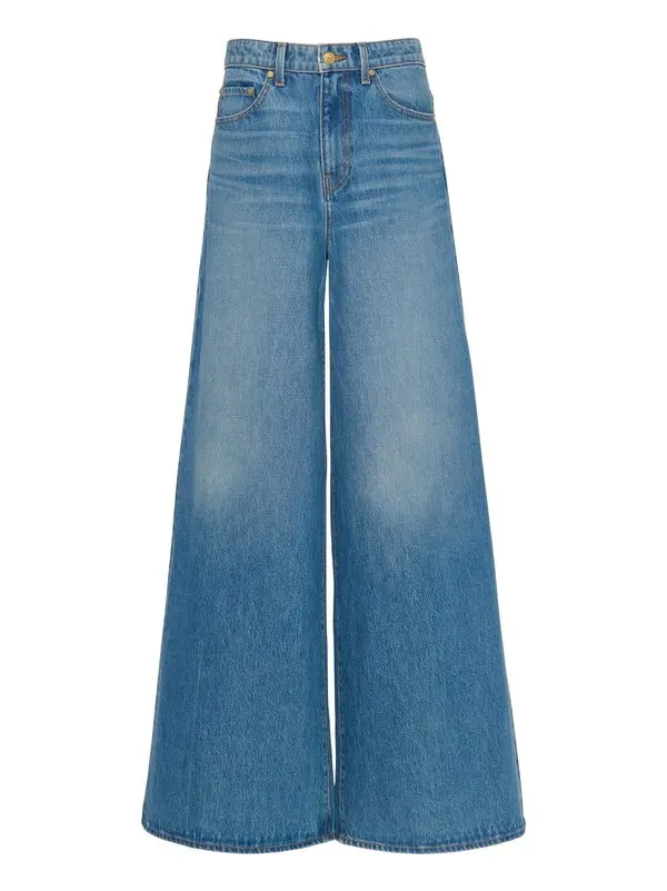 Ulla Johnson The Zephyr Mid-rise Wide-leg Jean - Danube