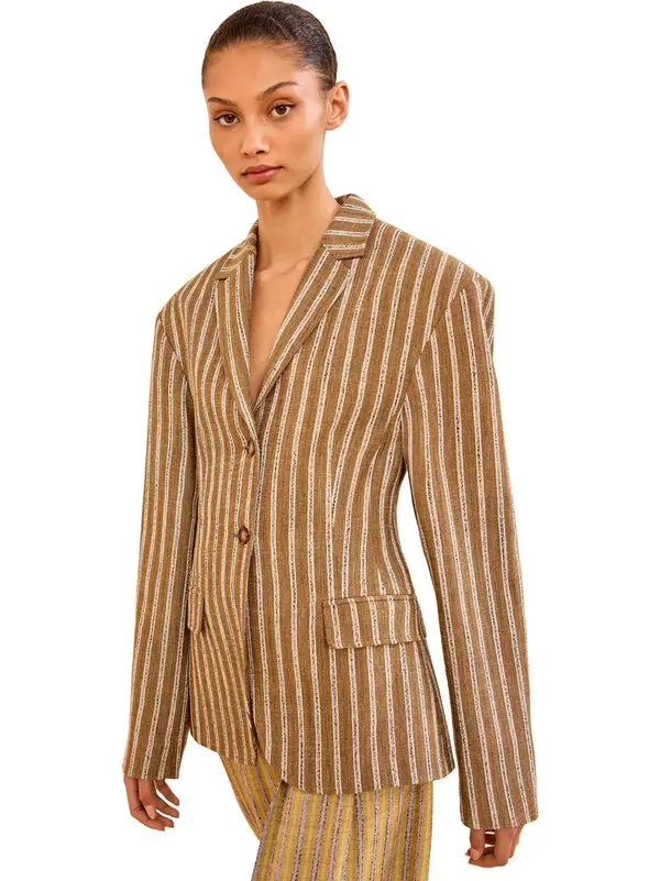 Ulla Johnson Matteo Tailored Blazer - Linum