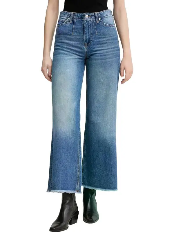JOOP! Wide-leg Jeans With Frayed Hem - Blue
