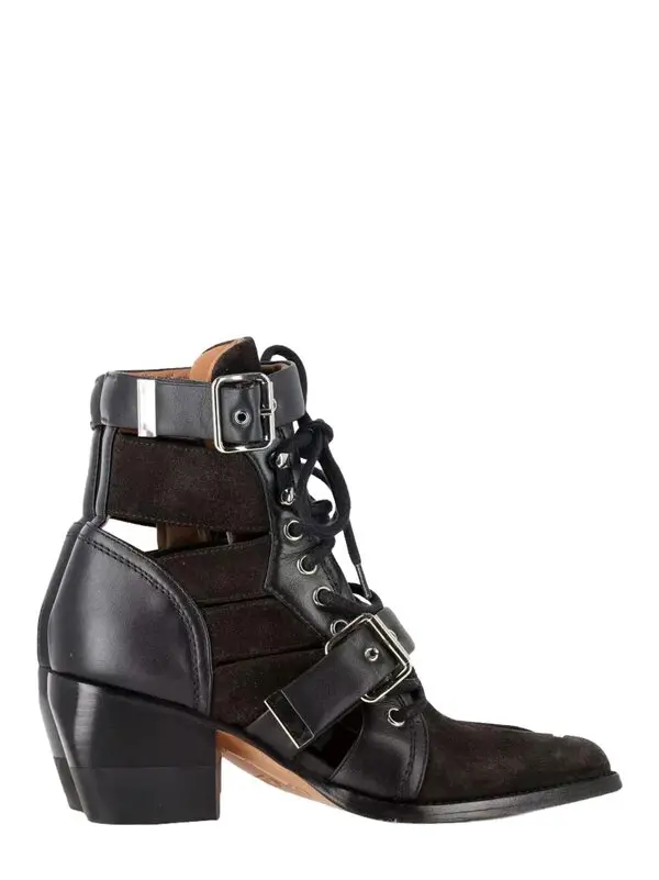Chloé Rylee Cut-out Boots - Black