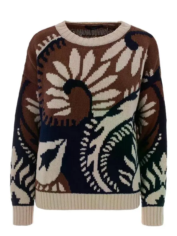 Max Mara Patterned Jacquard Sweater - Neutrals