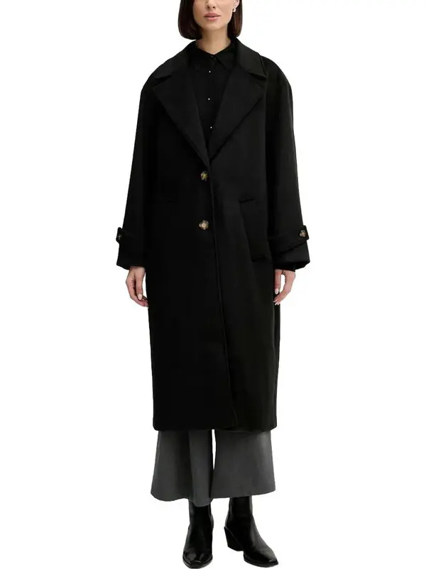 PEDRO DEL HIERRO Buttoned Coat - Black