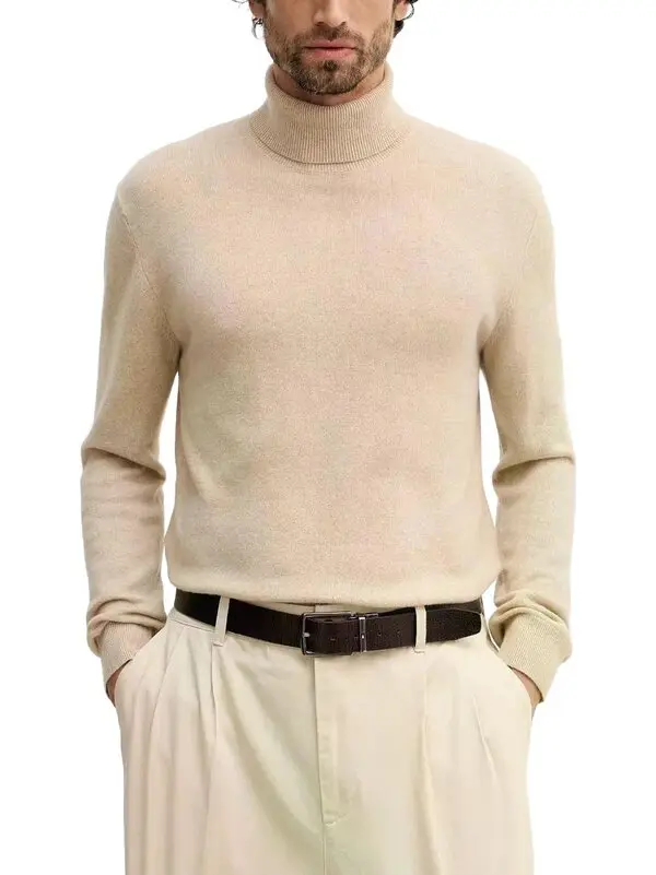 BENETTON Long-sleeve Roll-neck Sweater - Neutrals