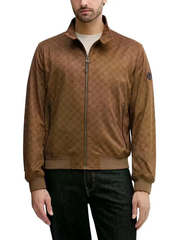 JOOP! Patterned Zip Jacket - Brown