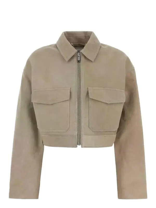 ANINE BING Christian Suede Jacket - Neutrals