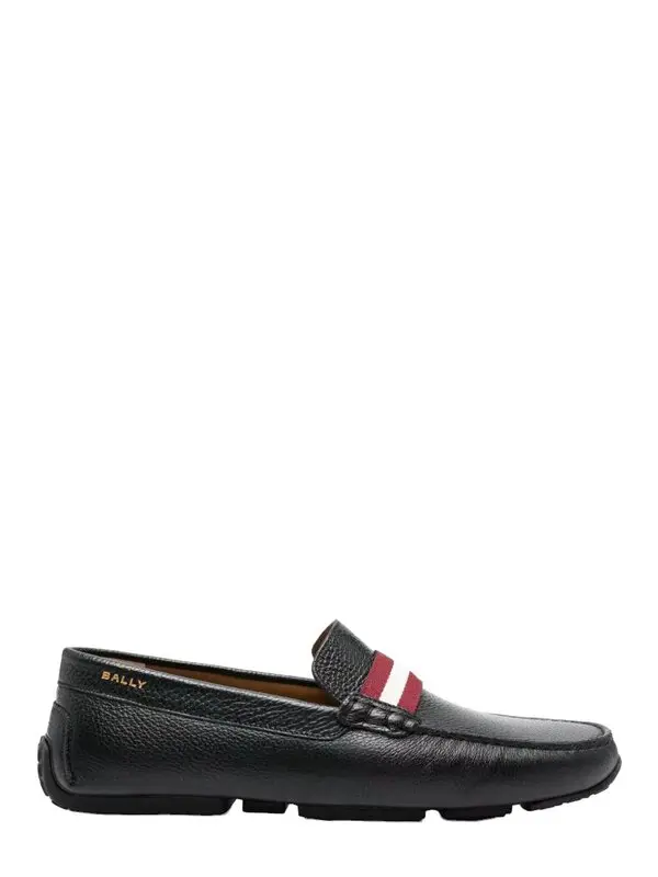 Bally Striped Loafers - Black