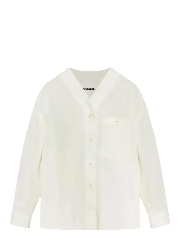 JIL SANDER Chest-pocket Buttoned Shirt - Neutrals