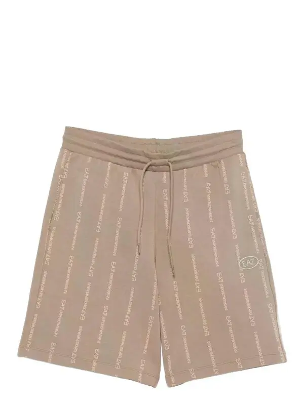Emporio Armani Logo-print Shorts - Neutrals