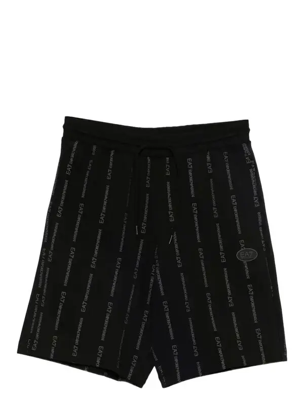 Emporio Armani Logo-print Shorts - Black