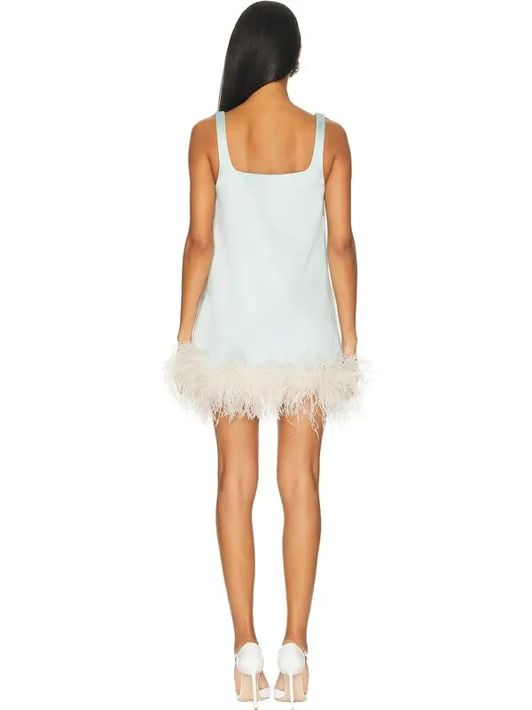 Retrofete Ragna Feather-trimmed Dress - Seychelles