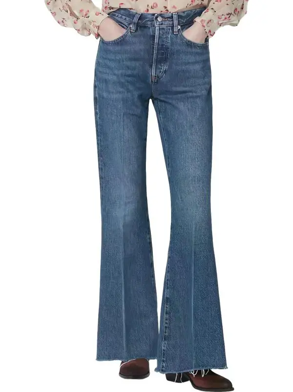 FRAME Frayed Antidote Jeans - Blue