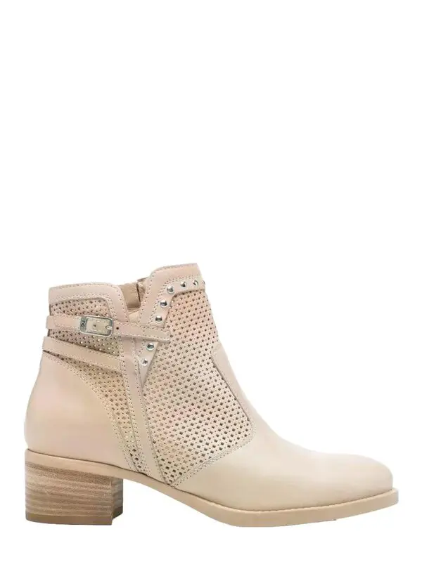 NEROGIARDINI Studded Buckle Boots - Neutrals