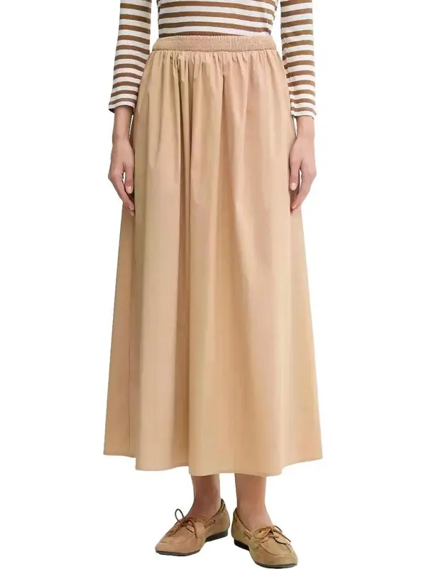 OUI Elasticated Maxi Skirt - Neutrals