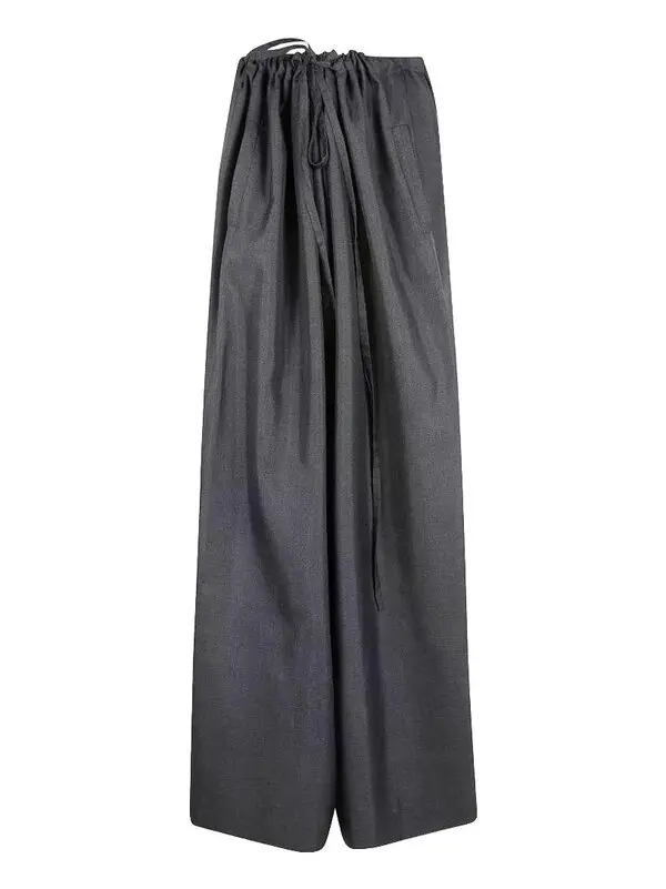 DANIELA GREGIS Drawstring-waist Trousers - Grey