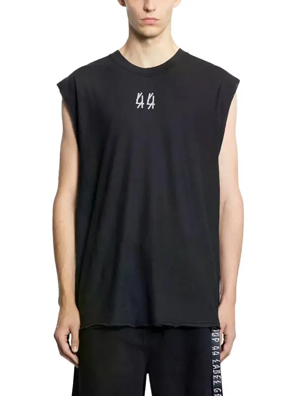 44 LABEL GROUP Graff Jersey Sleeveless Top - Black