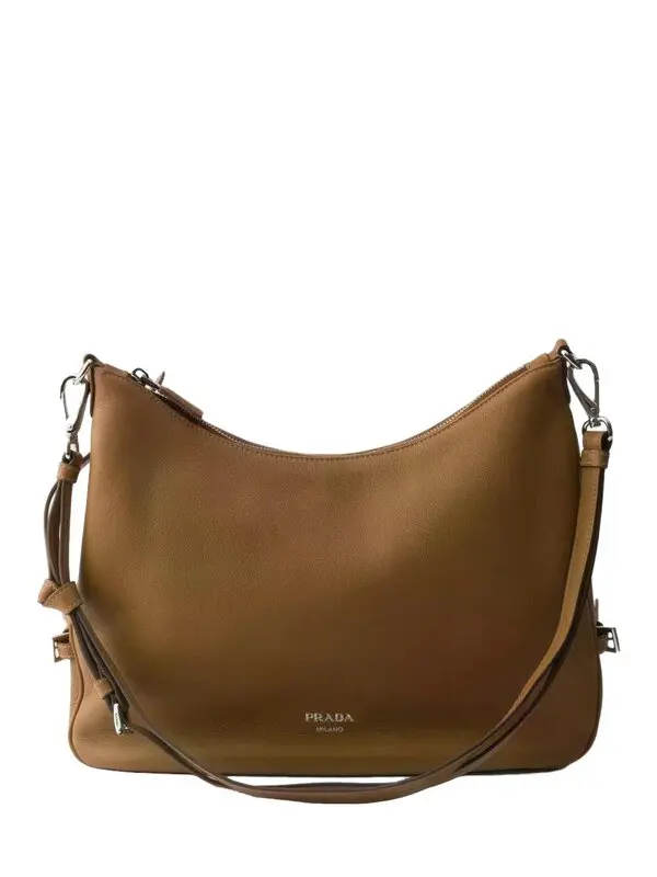 Prada Leather Shoulder Bag - Brown