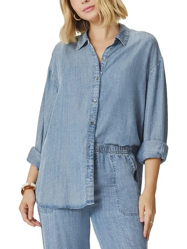 Splendid Chambray Button-down Shirt - Indigo
