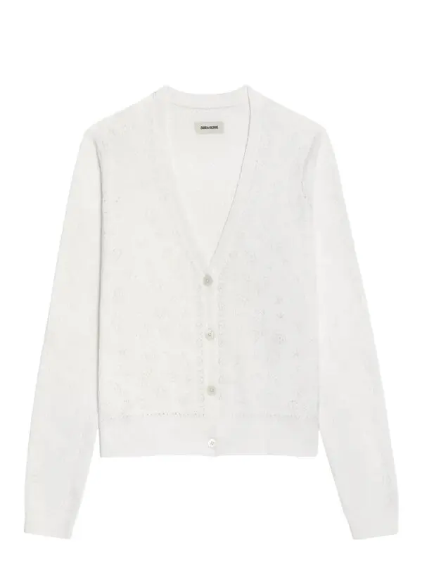 Zadig&Voltaire Manala Patterned Cardigan - White