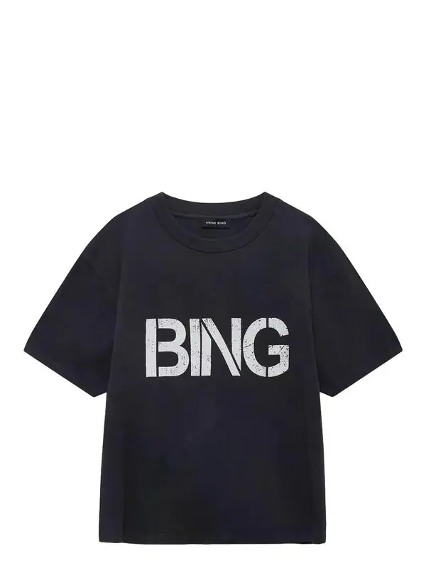 ANINE BING Printed T-shirt - Black