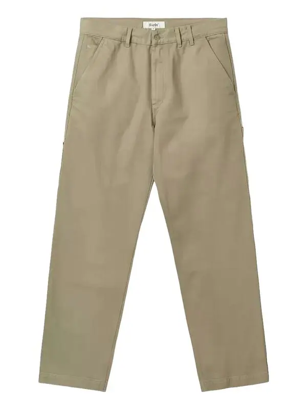 FORET Hazy Twill Buttoned Trousers - Neutrals