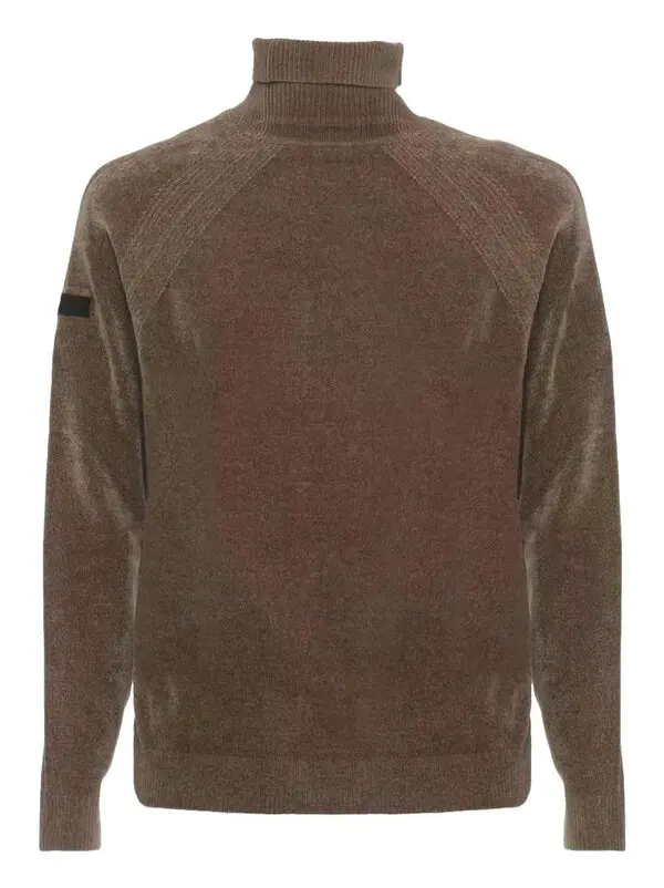 RRD Turtleneck Long Sleeve Sweater - Brown