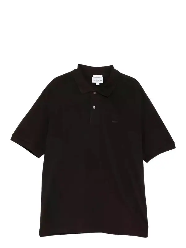 Lacoste Logo-patched Short-sleeve Polo Shirt - Brown