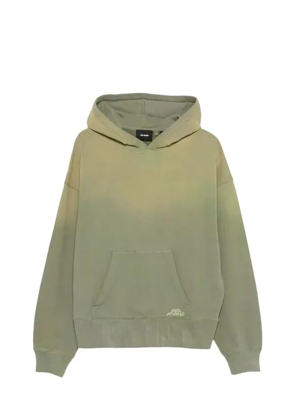 Axel Arigato Ombre Pouch Cotton Hoodie - Green