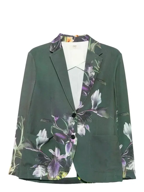 SISSIOTTO Floral Print Blazer - Green