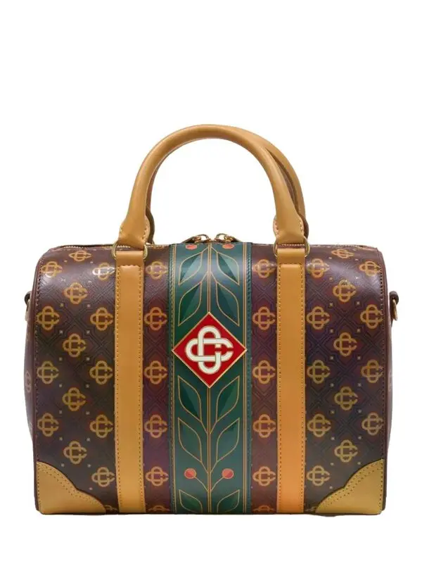 Casablanca Monogram Weekender Travel Bag - Brown