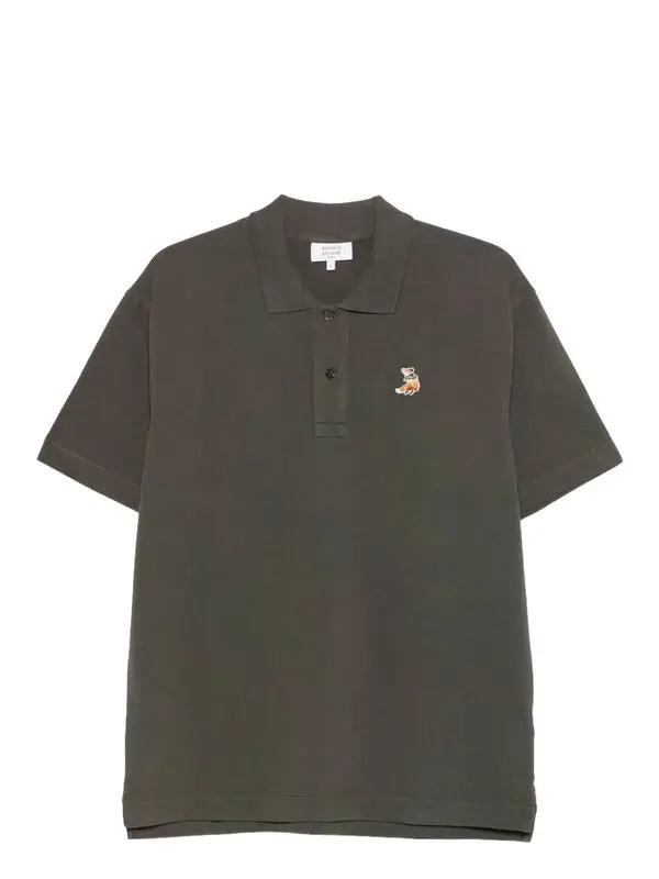 Maison Kitsuné Logo Polo Shirt - Brown