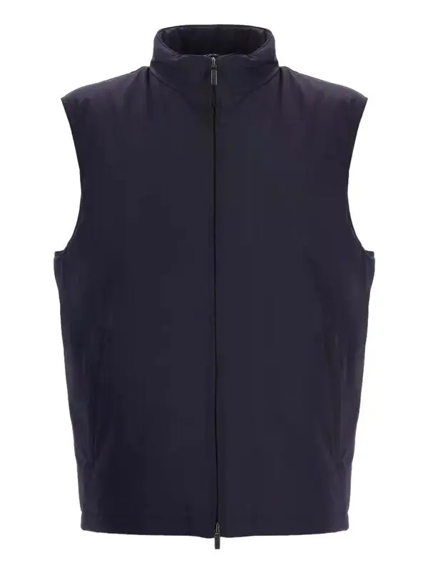 FAY Zip-fastening Gilet - Blue