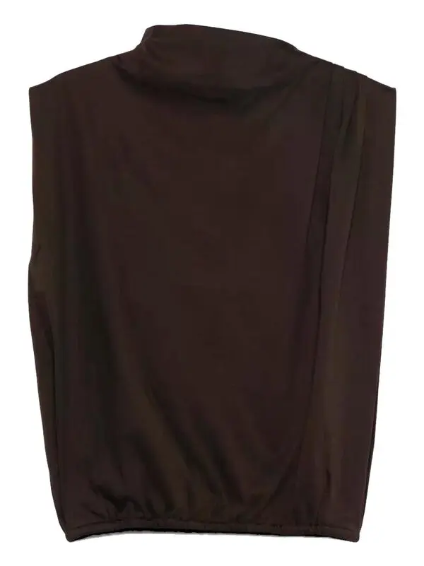 Soeur Idris Draped Top - Brown