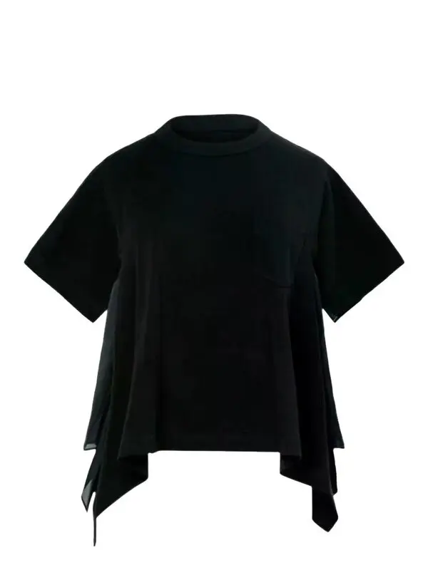 Sacai Pocket Panelled T-shirt - Black