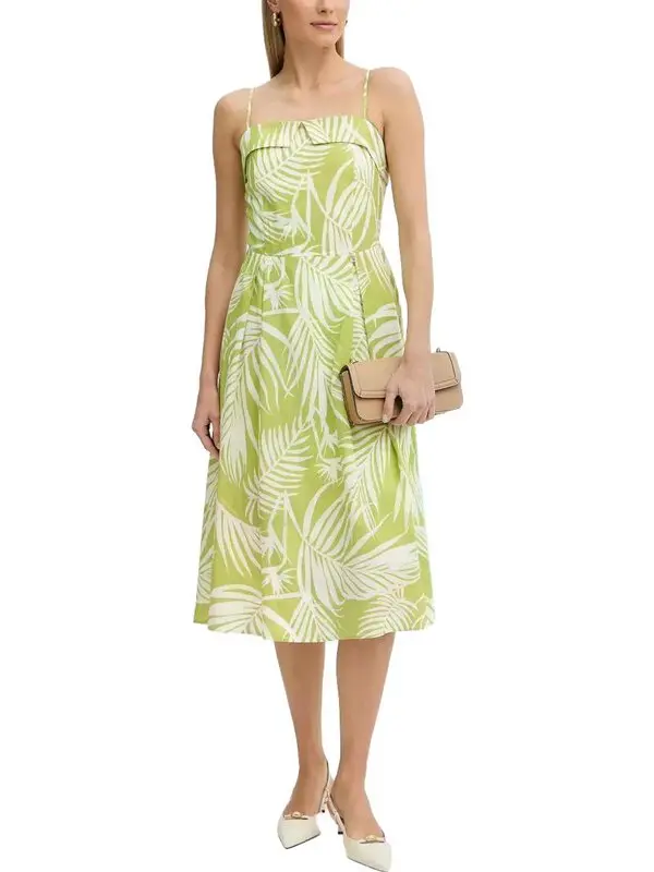 FRACOMINA Square-neck Midi Dress - Green