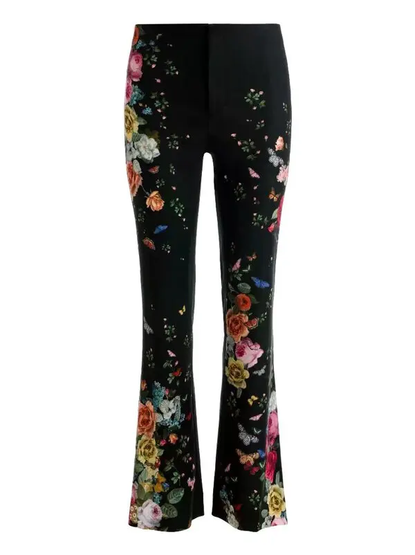 Alice + Olivia Bootcut Trousers - Black
