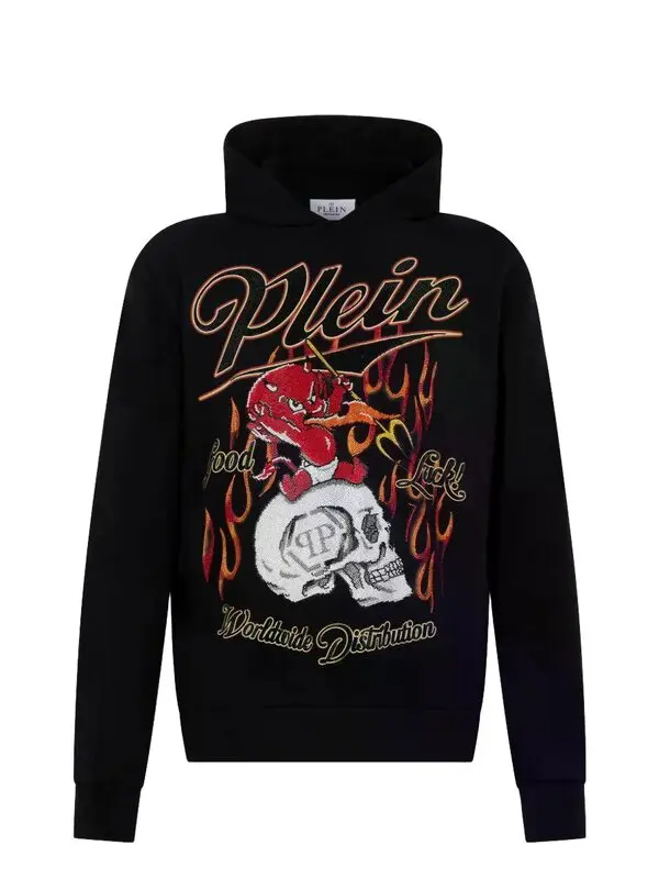 Philipp Plein Graphic Hoodie - Black