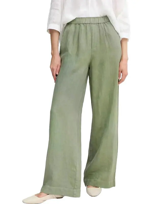 OUI Wide Leg Trousers - Green
