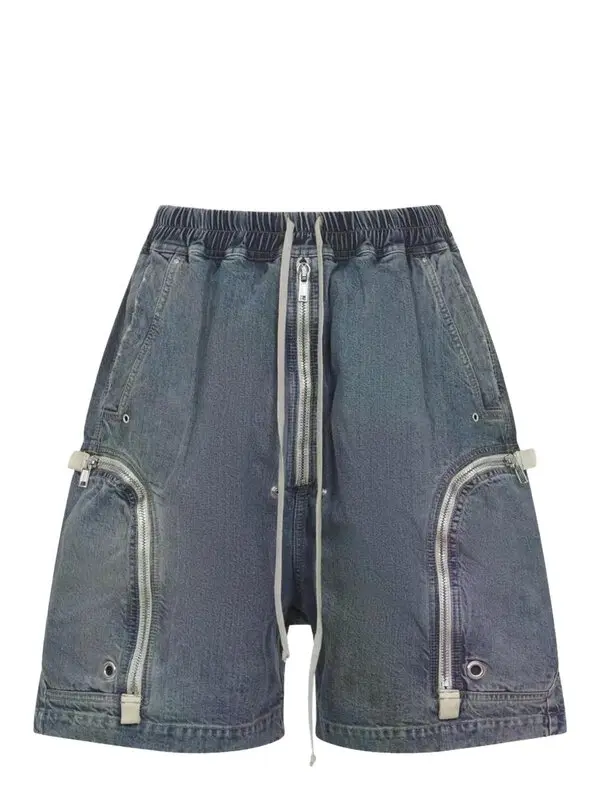Rick Owens Zip-fastening Pocket Shorts - Blue