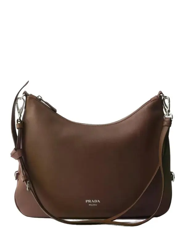 Prada Leather Shoulder Bag - Brown